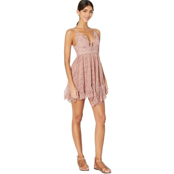 Free People Dresses Free People Fp One Adella Burnout Slip Lace